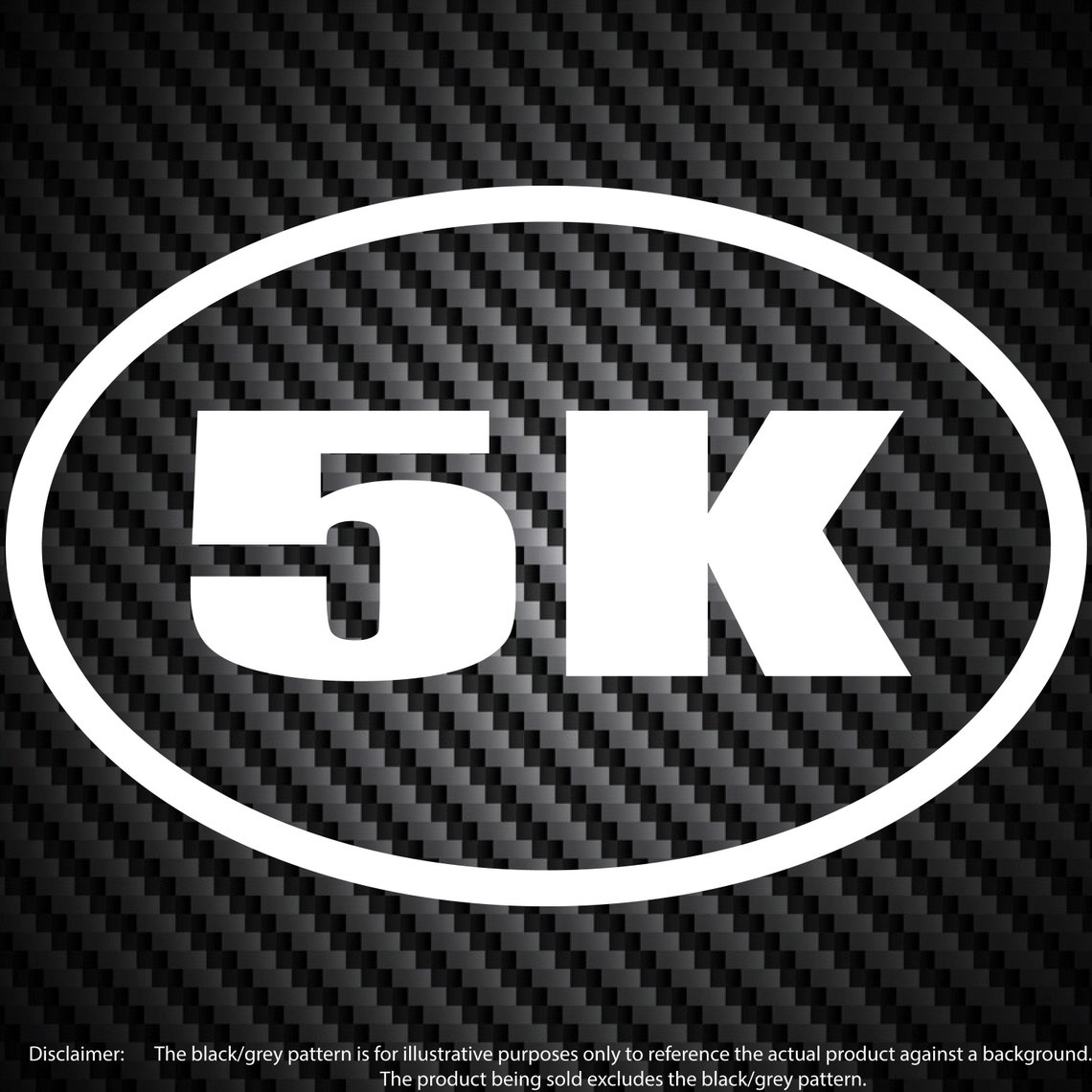 5k 3.1 Miles Marathon Euro Oval Running Vinyl Decal Car Window Sticker ...