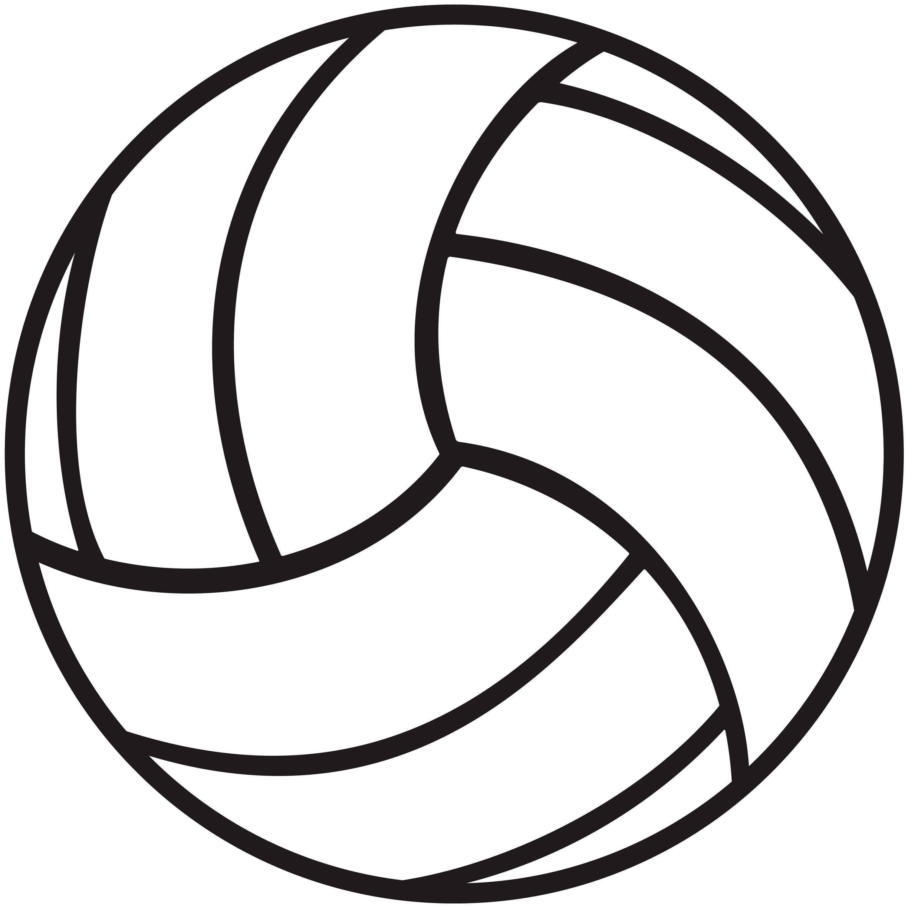 Volleyball Outline