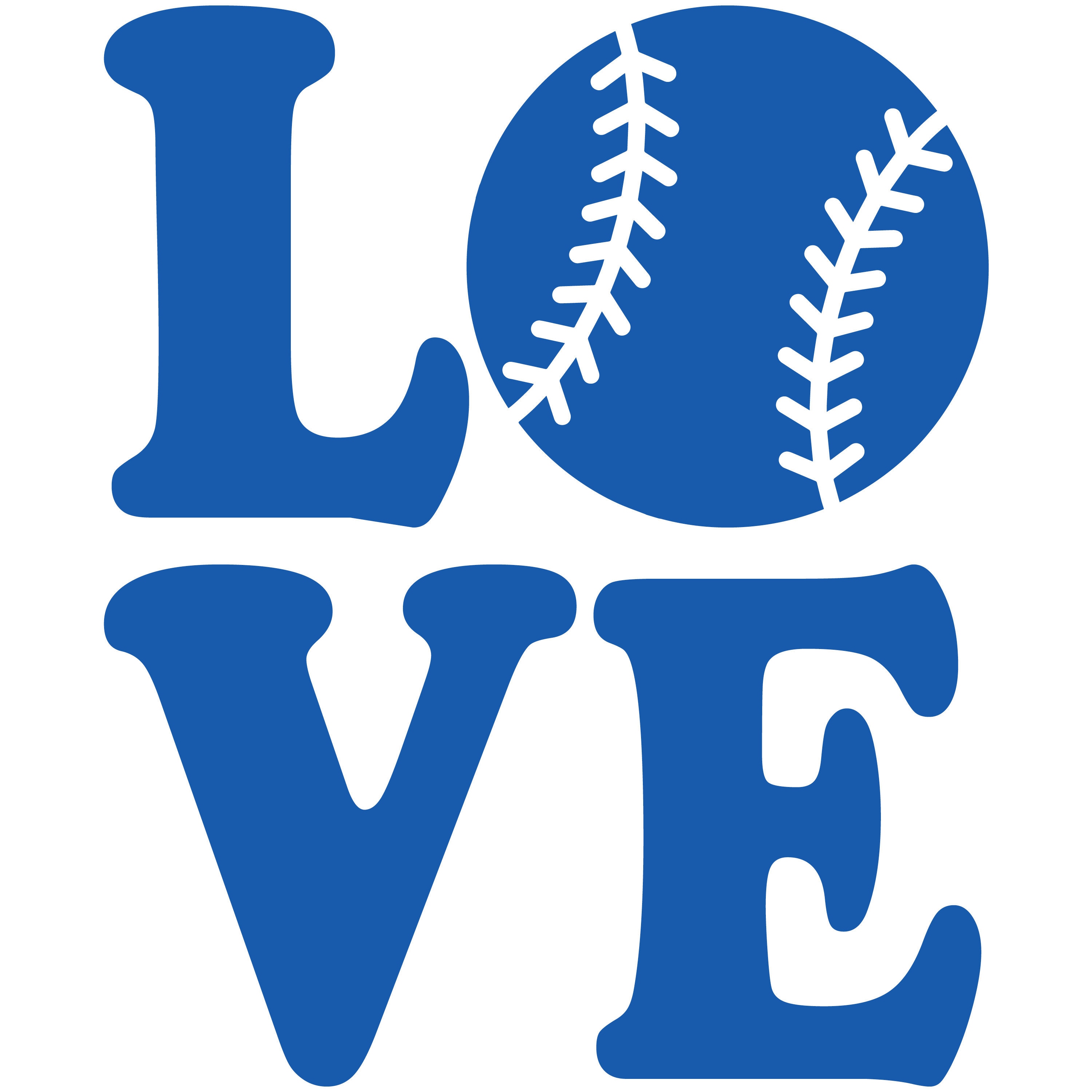 Love Baseball Vinyl Decal Car Window Bumper Sticker MLB Sports - Etsy