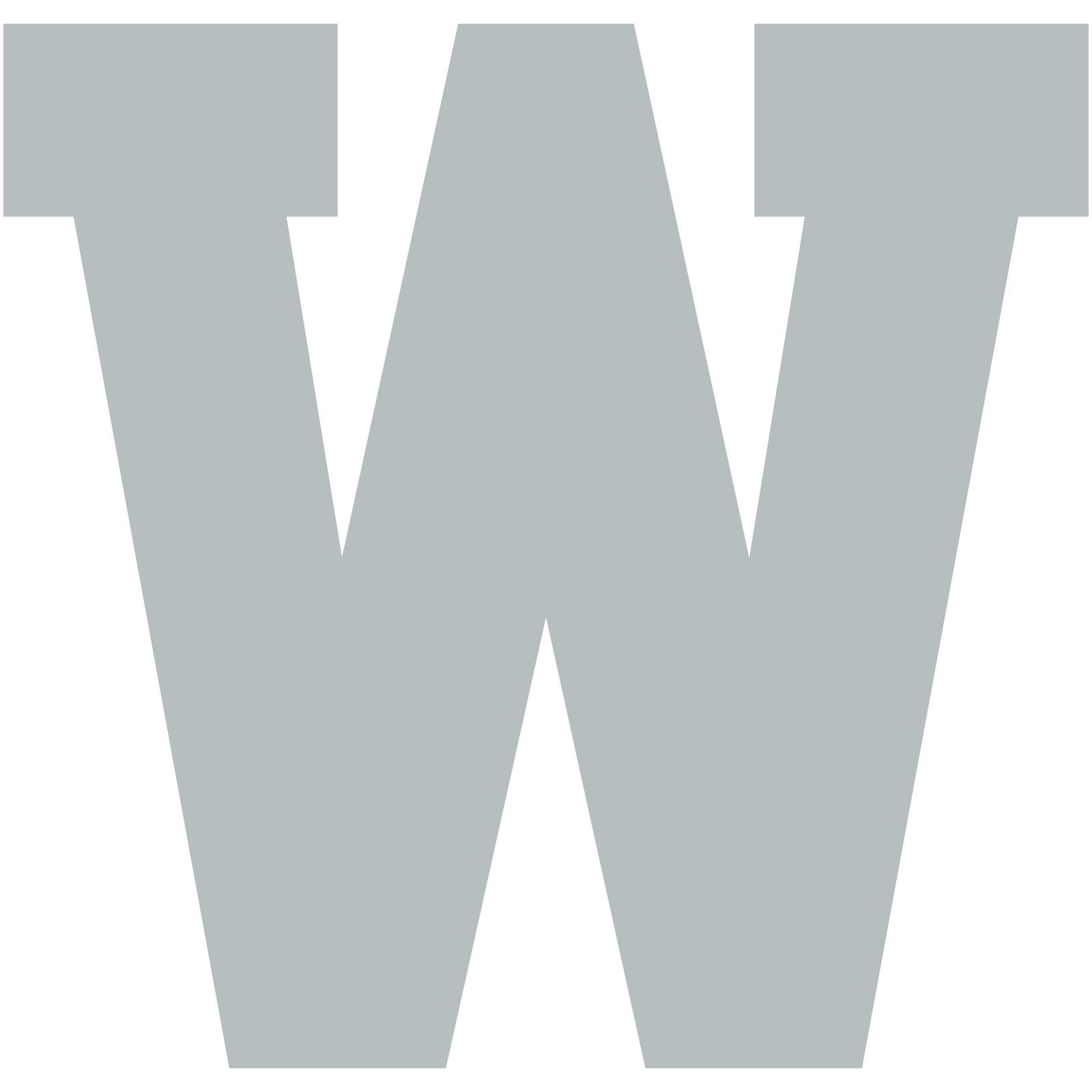 Varsity Letter W Decal Sticker Vinyl Window Laptop College | Etsy