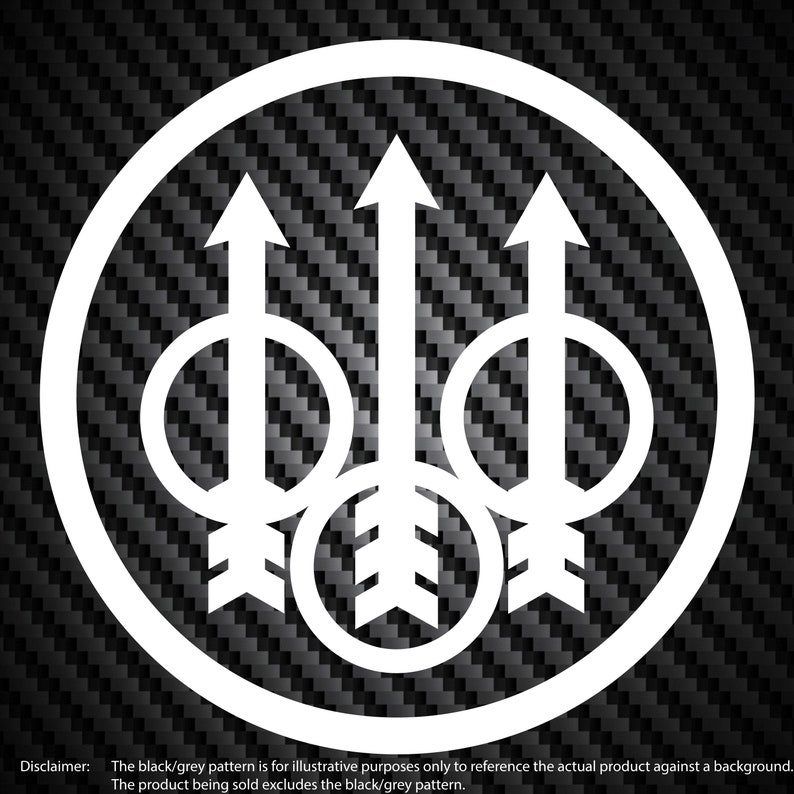 Beretta Circle Logo Vinyl Decal Car Window Bumper Sticker Gun Case ...