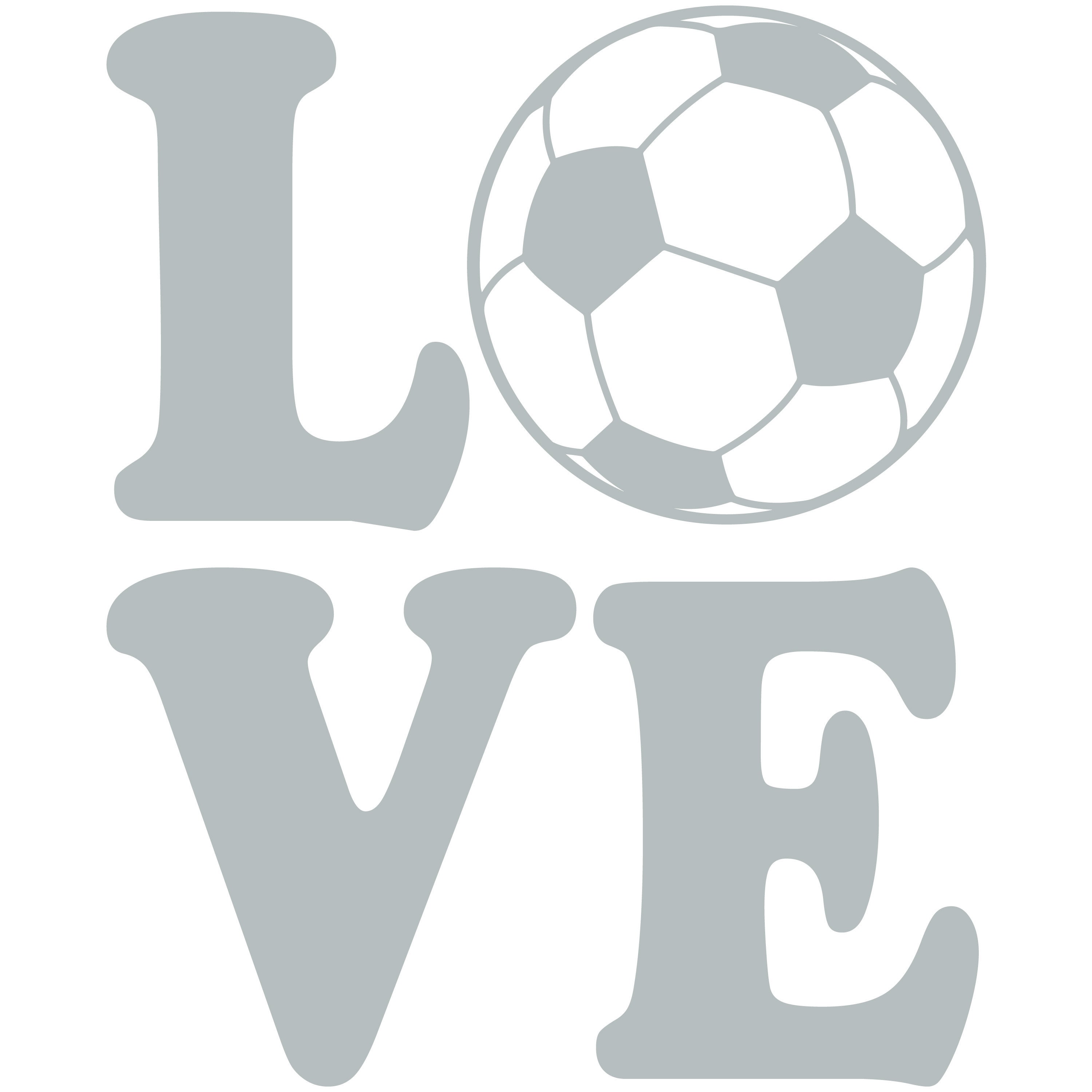Love Soccer Stack Vinyl Decal Car Window Bumper Sticker MLS - Etsy
