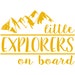 Little Explorers on Board Logo Vinyl Decal Car Window Bumper - Etsy