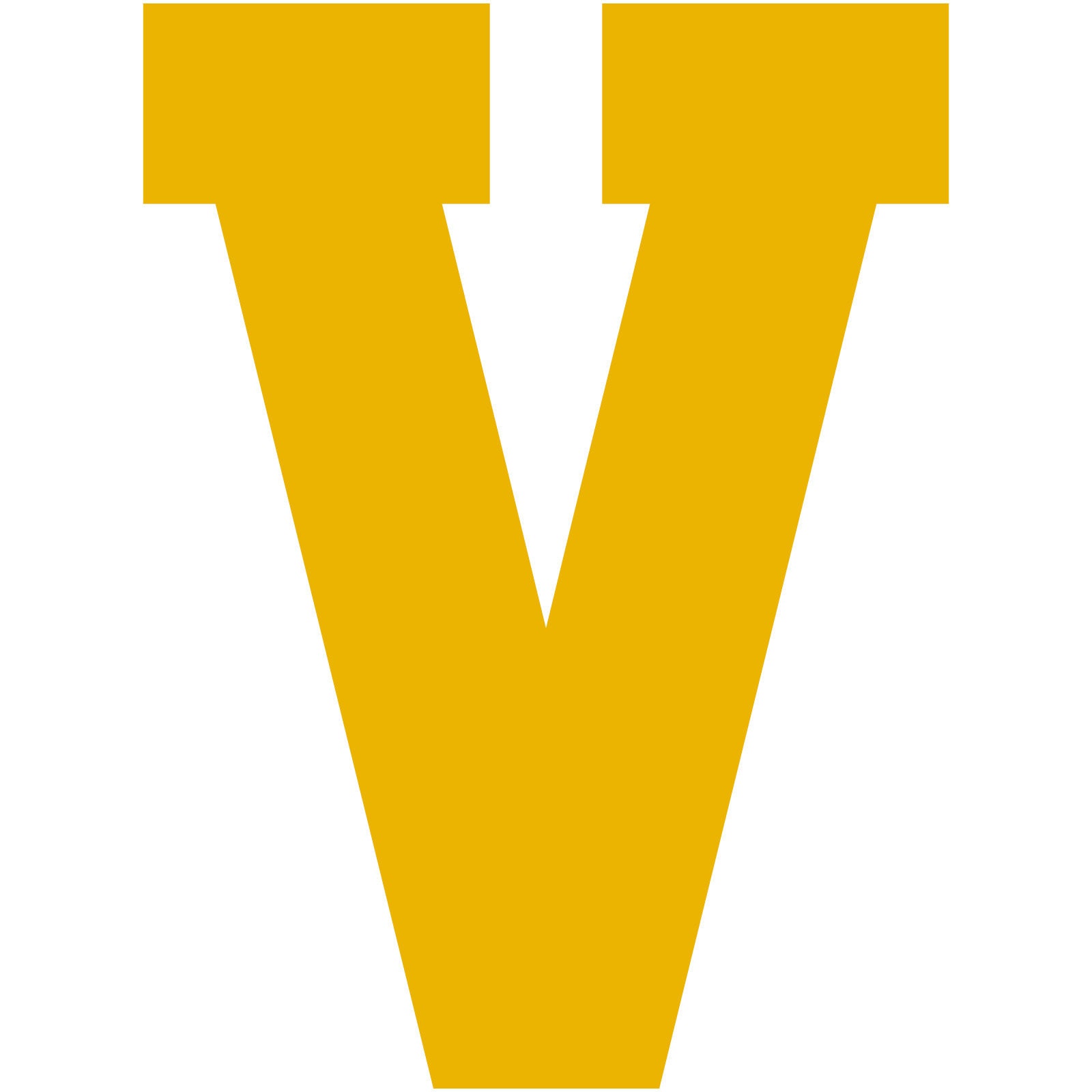 Varsity Letter V Decal Sticker Vinyl Window Laptop College - Etsy