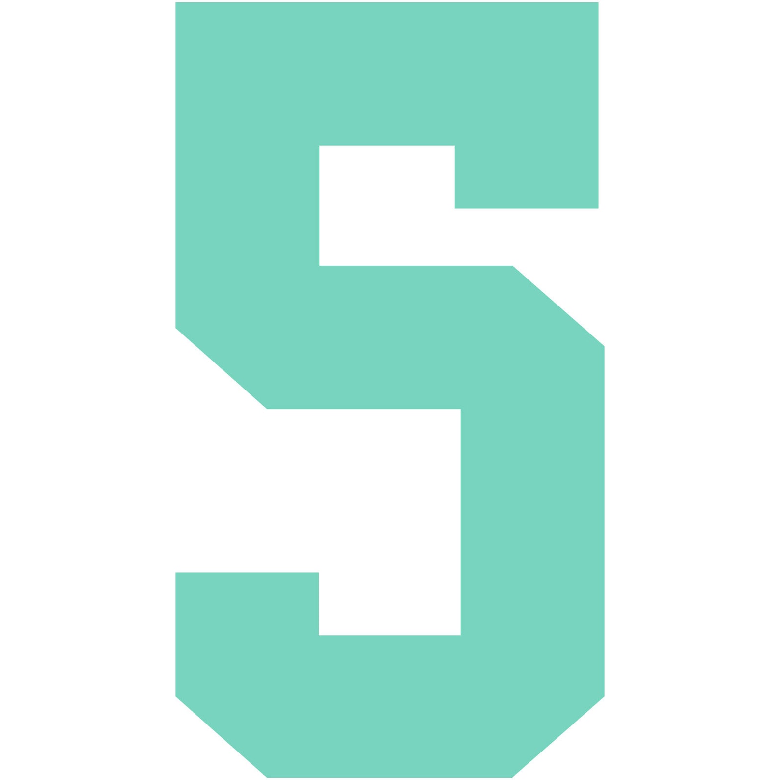 Varsity Number 5 Decal Sticker Vinyl Window Laptop College - Etsy