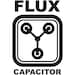 Flux Capcitor Logo Vinyl Decal Car Window Bumper Sticker Select Color ...