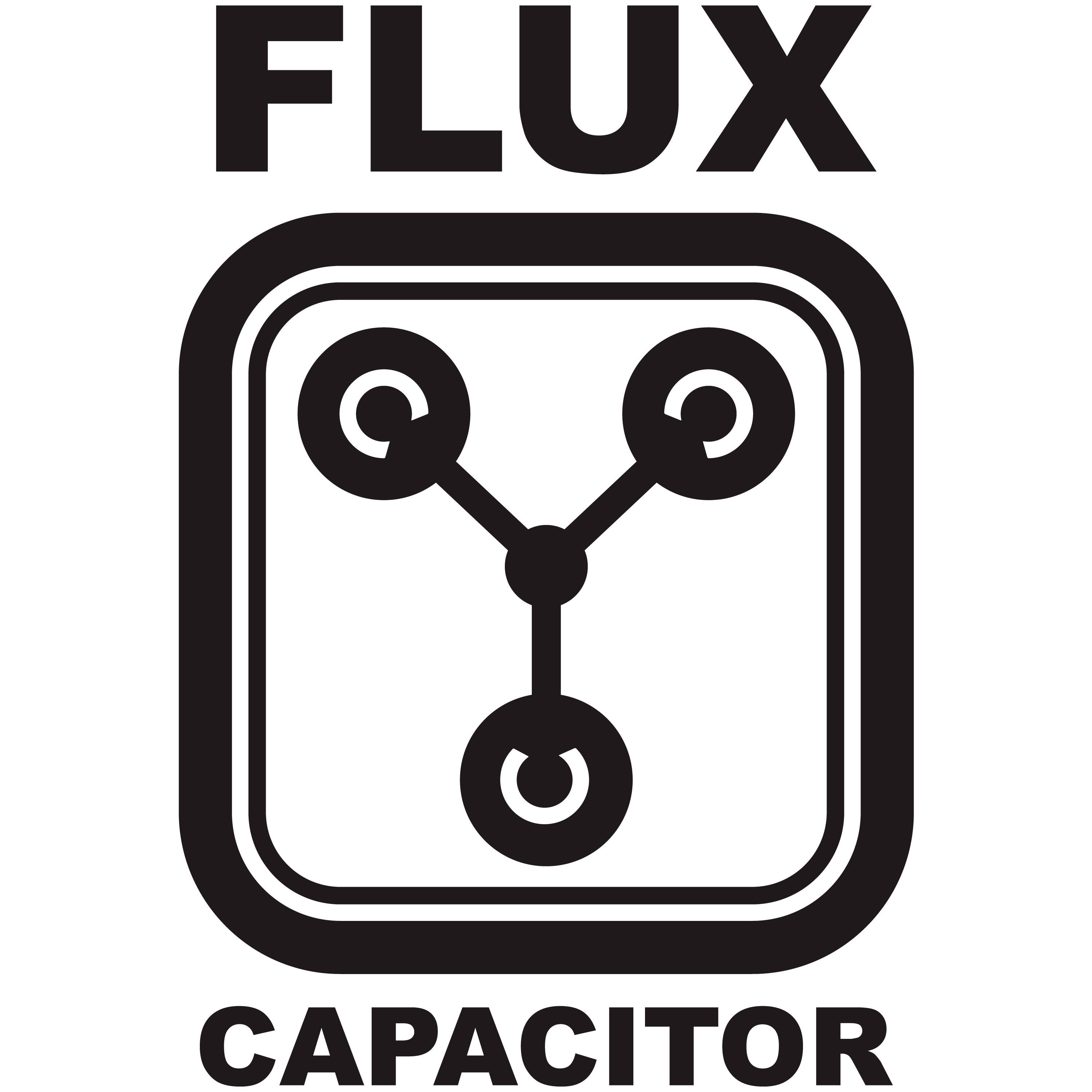 Flux Capcitor Logo Vinyl Decal Car Window Bumper Sticker | Etsy