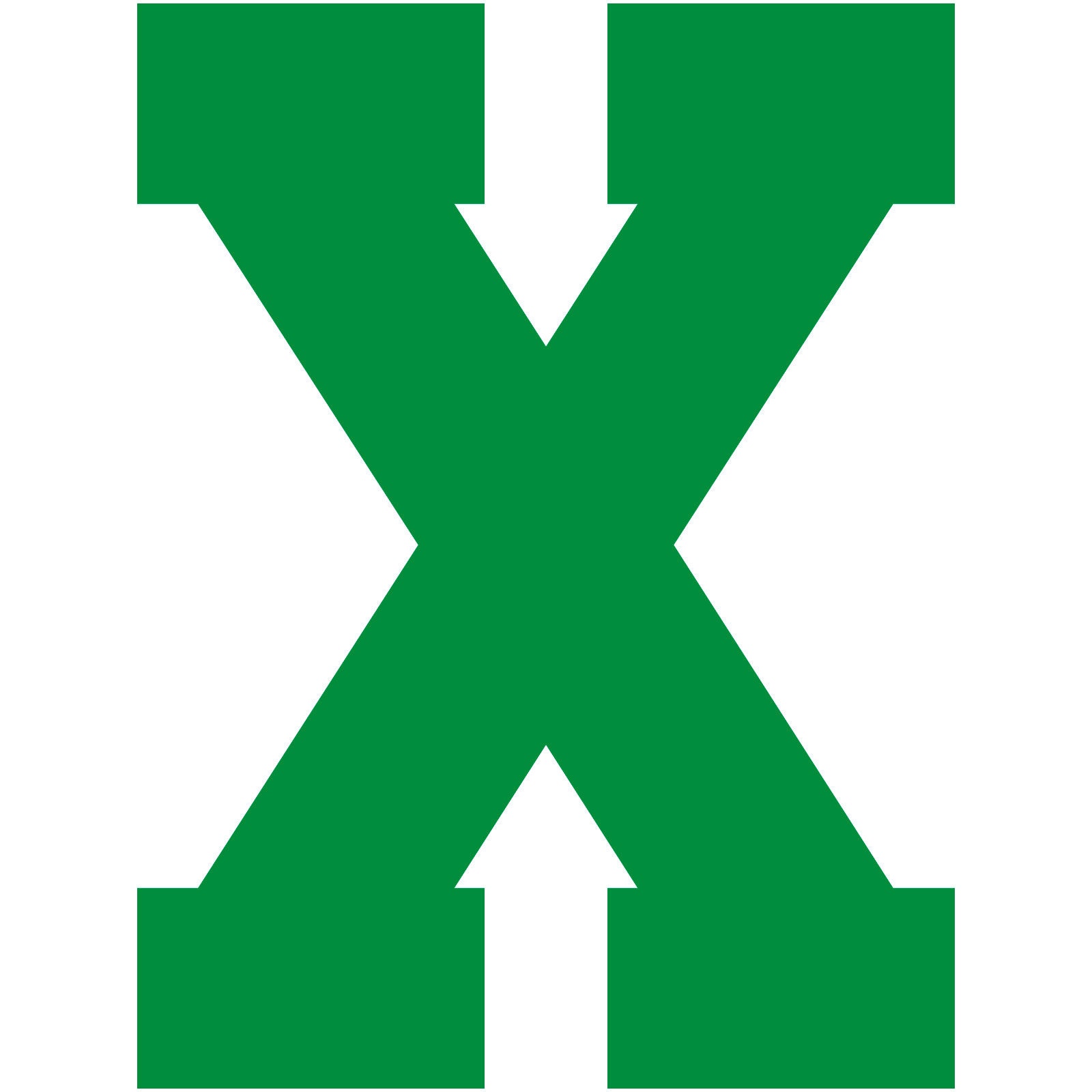 Varsity Letter X Decal Sticker Vinyl Window Laptop College - Etsy