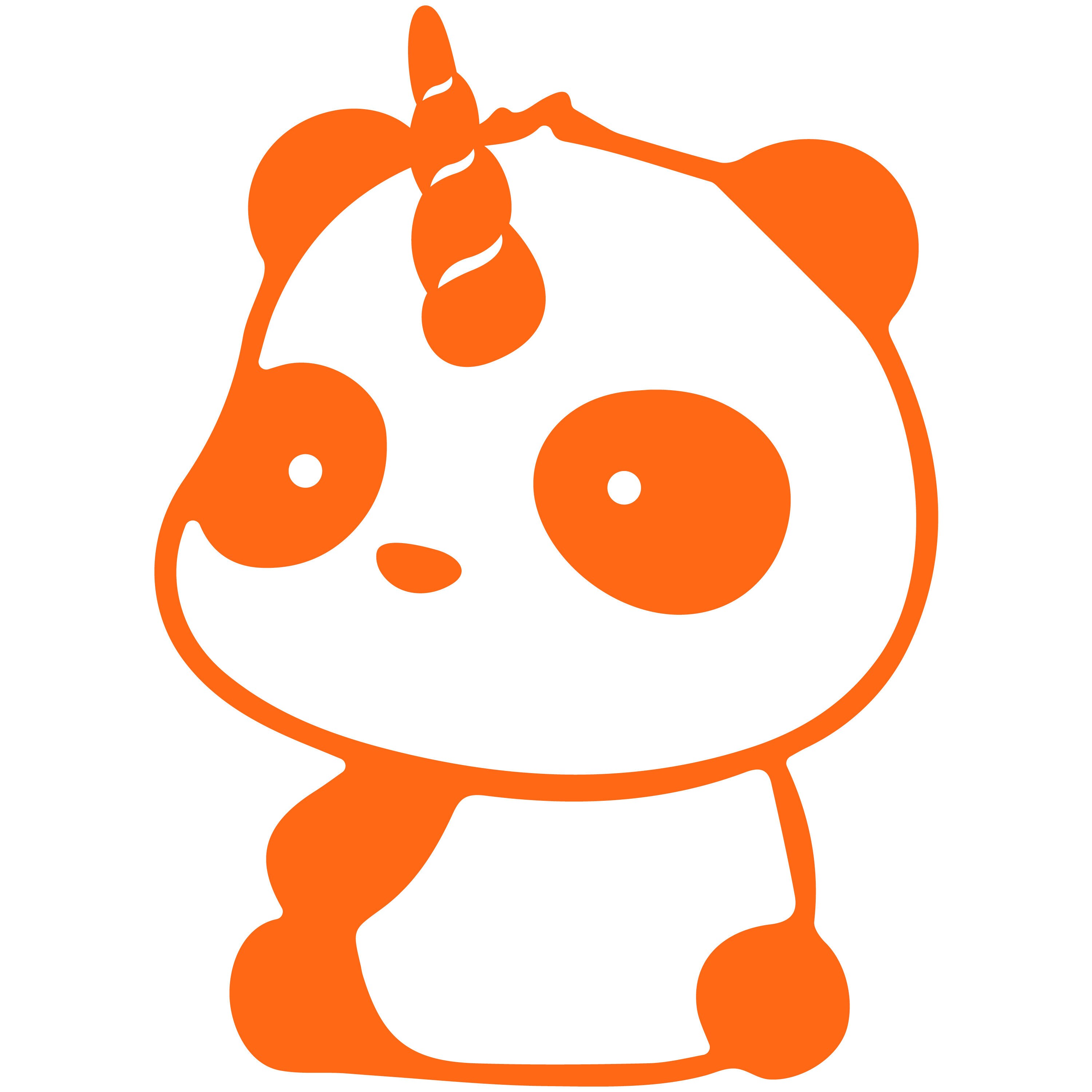 Pandacorn Sitting Vinyl Decal Car Window Bumper Sticker Funny | Etsy