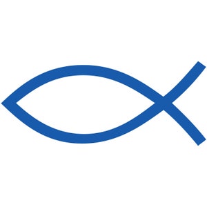 Jesus Fish Vinyl Decal Car Truck Window Bumper Sticker (2x) Select ...
