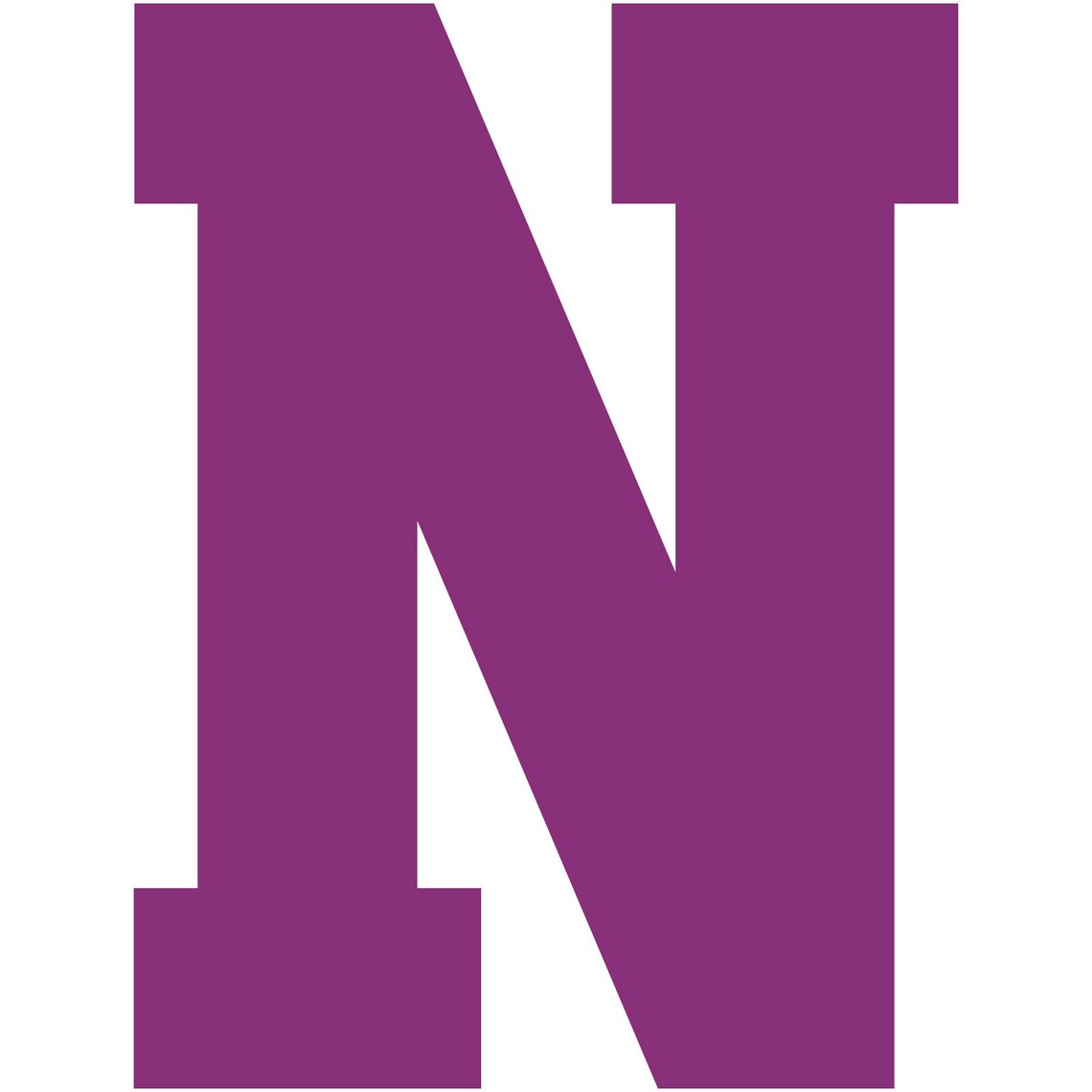 Varsity Letter N Decal Sticker Vinyl Window Laptop College Athletic ...