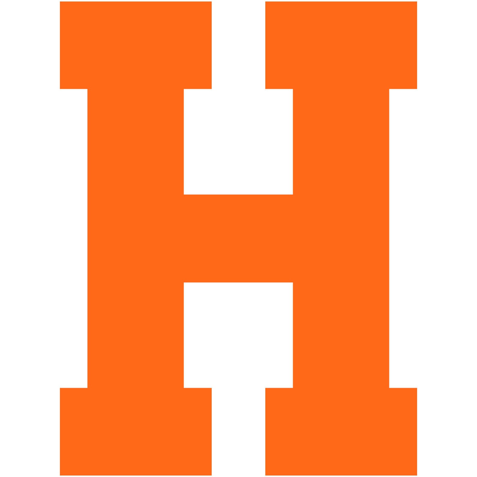 Varsity Letter H Decal Sticker Vinyl Window Laptop College Athletic ...