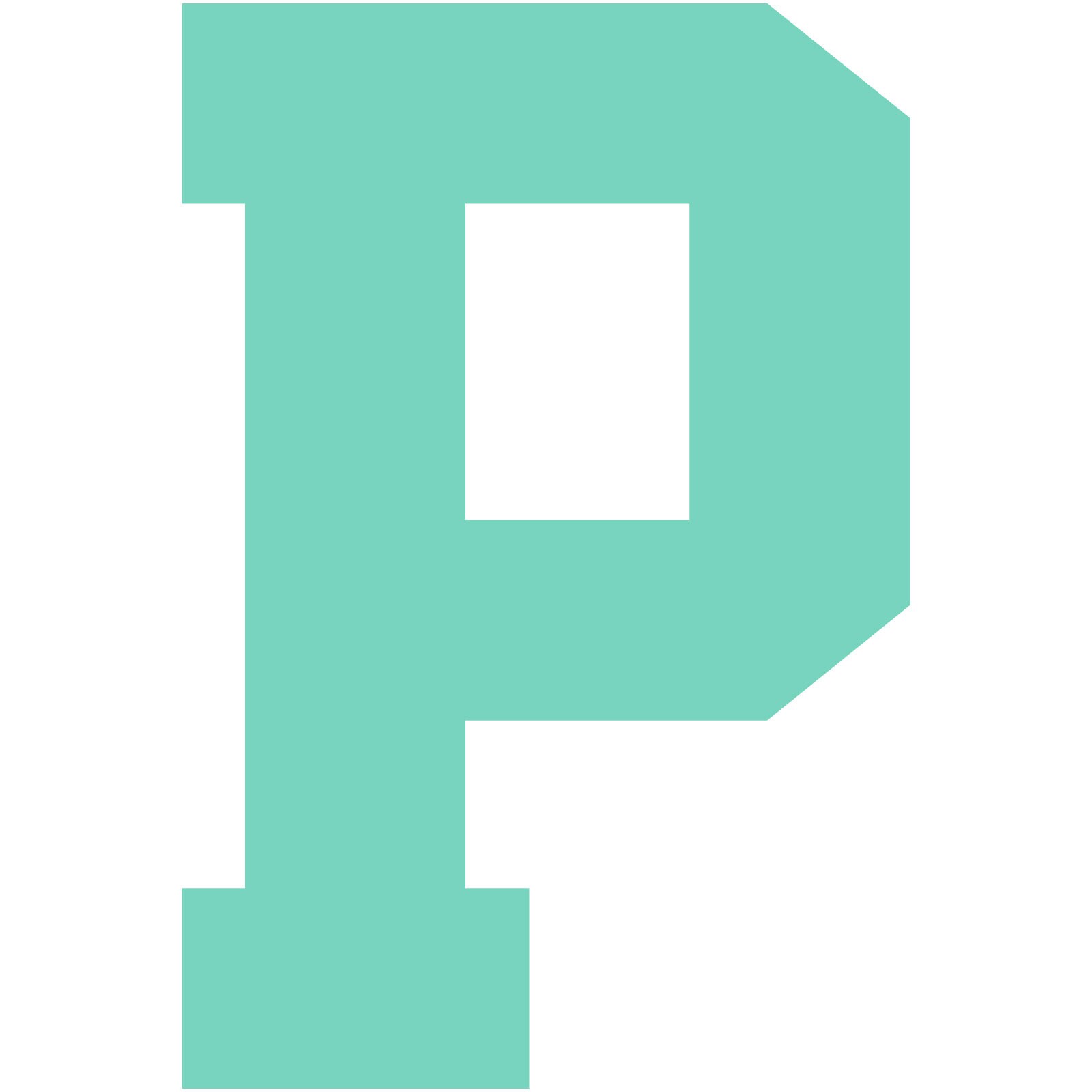 Varsity Letter P Decal Sticker Vinyl Window Laptop College - Etsy