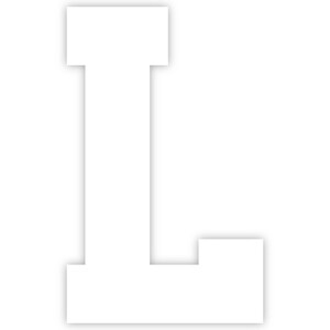 Varsity Letter L Decal Sticker Vinyl Window Laptop College Athletic ...