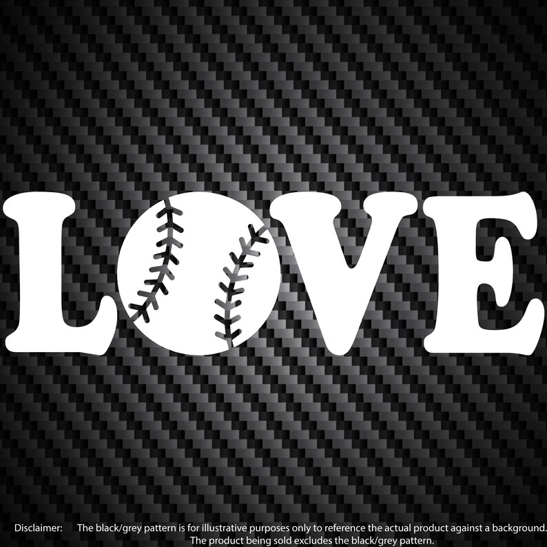 Love Baseball Vinyl Decal Car Window Bumper Sticker MLB Sports I Heart ...