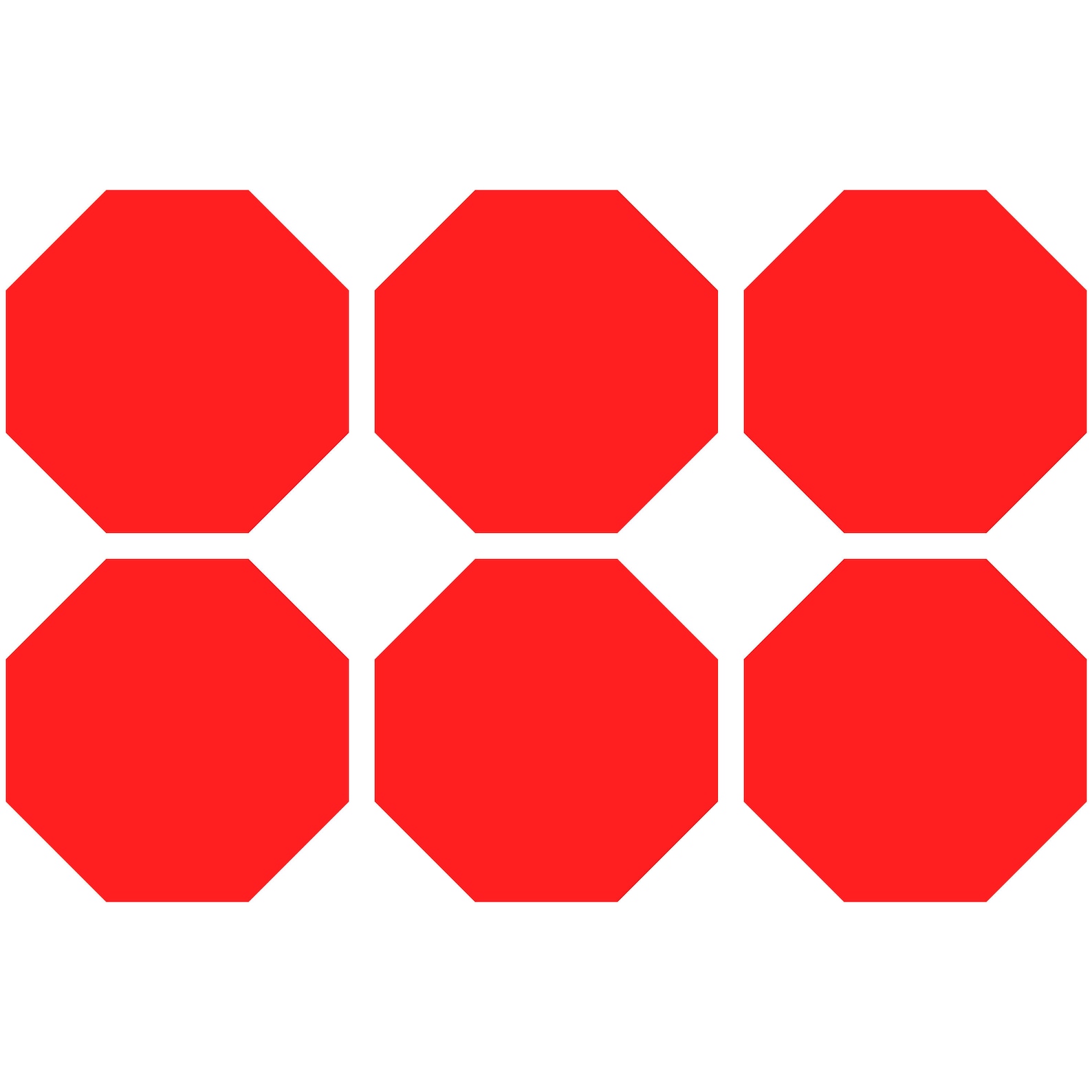 Octagon Octagons Pack Set Vinyl Decal Car Window Bumper - Etsy