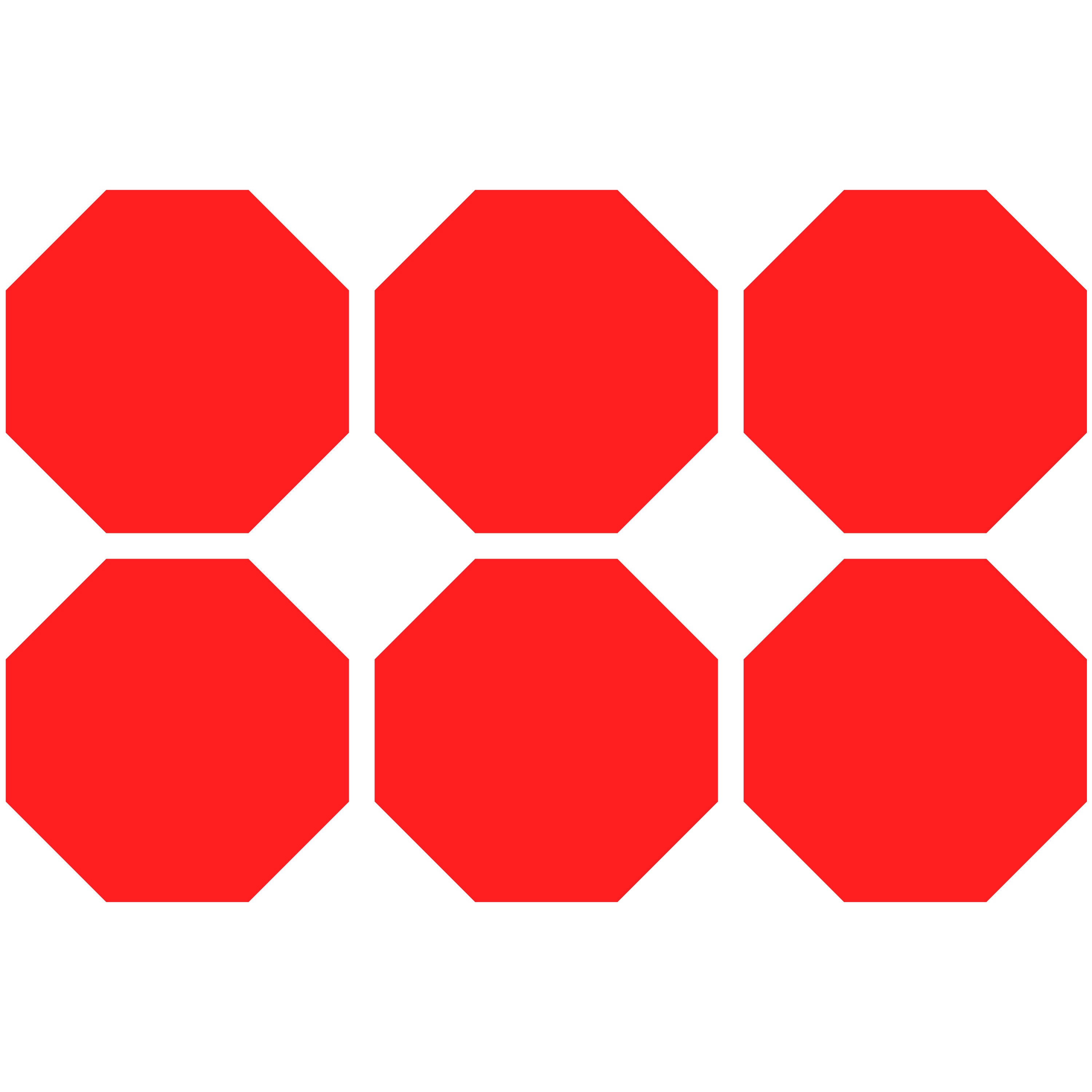 Octagon Octagons Pack Set Vinyl Decal Car Window Bumper | Etsy