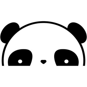 Panda Peeking Vinyl Decal Car Window Bumper Sticker Funny Cute Pandas ...