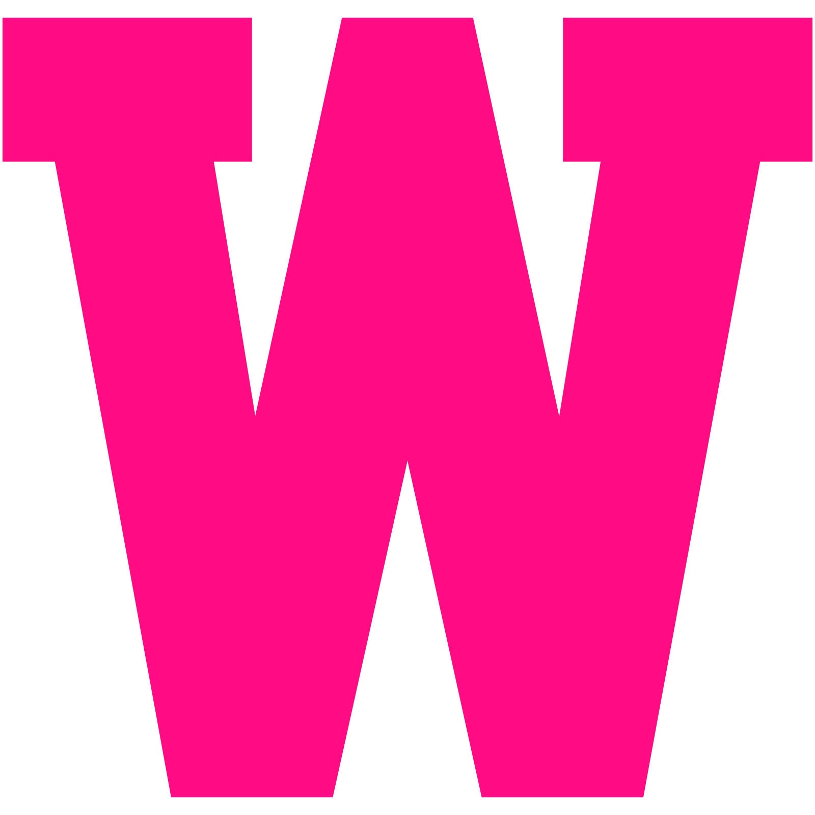 Varsity Letter W Decal Sticker Vinyl Window Laptop College | Etsy