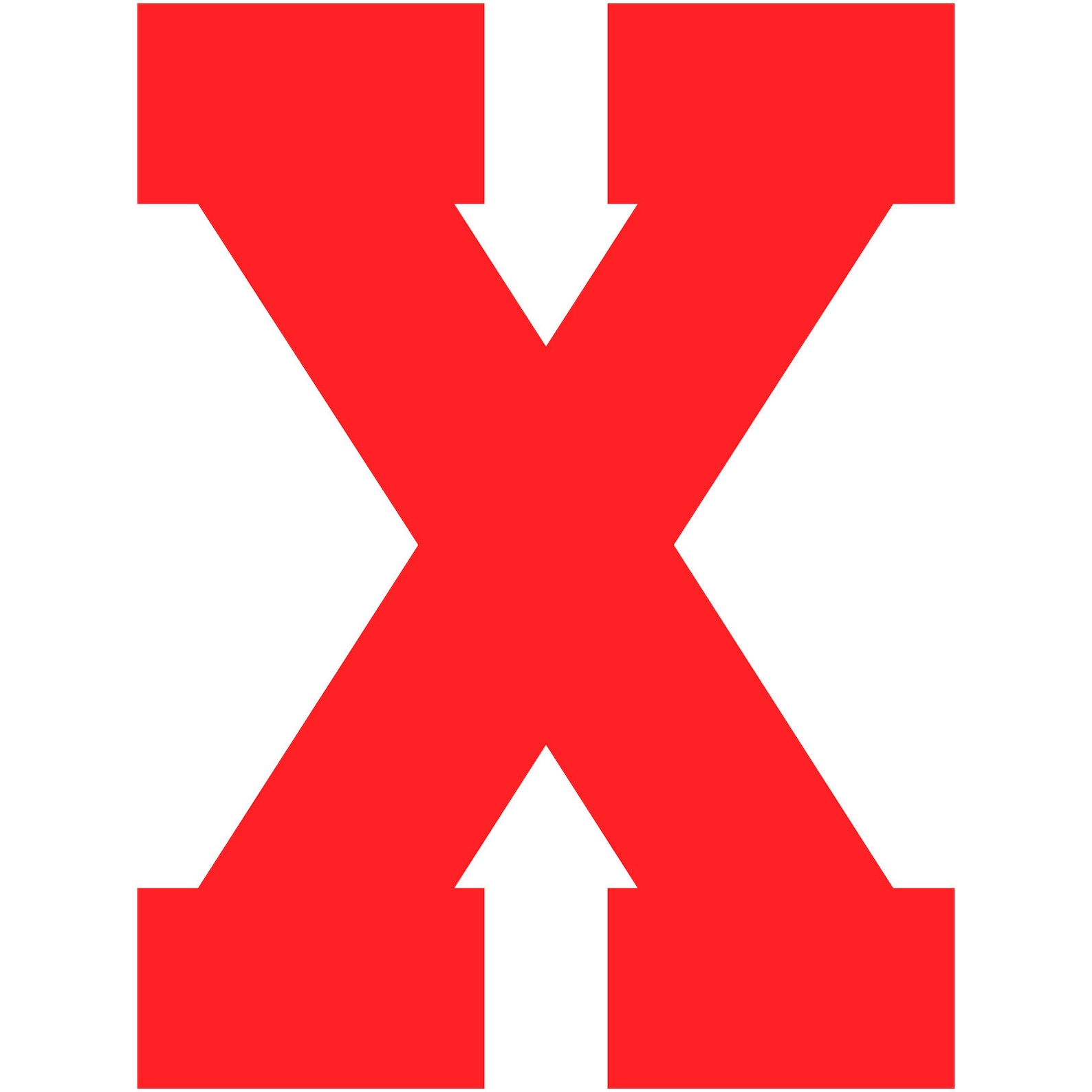 Varsity Letter X Decal Sticker Vinyl Window Laptop College - Etsy