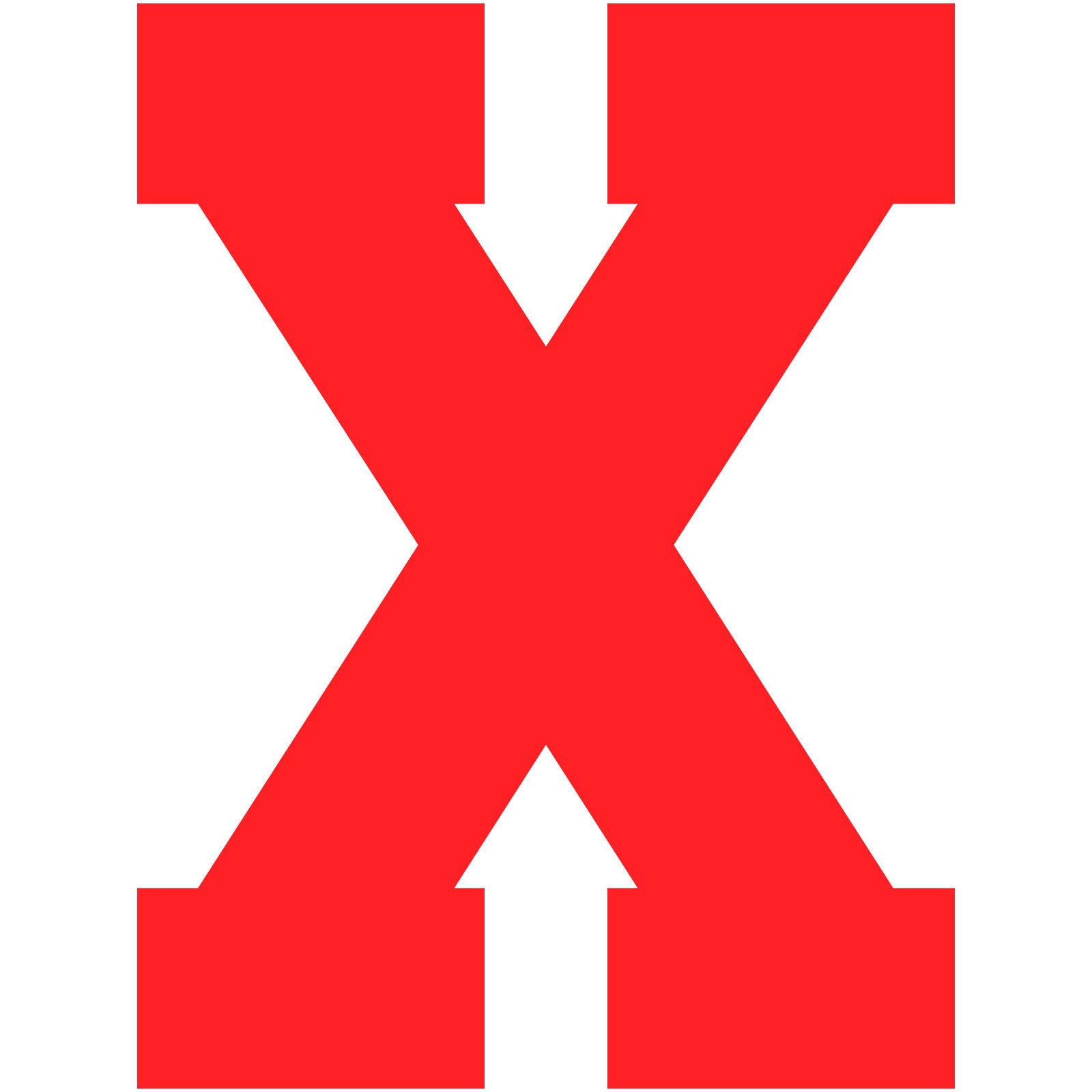 Varsity Letter X Decal Sticker Vinyl Window Laptop College - Etsy