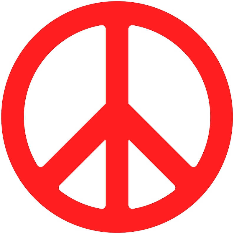 Peace Sign Vinyl Decal Car Window Bumper Sticker | Etsy