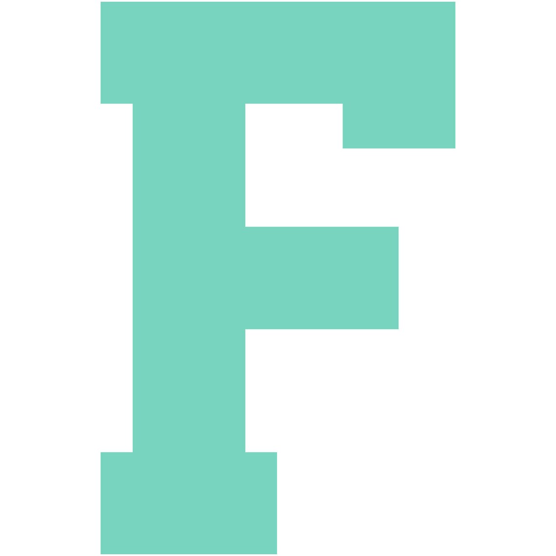 Varsity Letter F Decal Sticker Vinyl Window Laptop College - Etsy