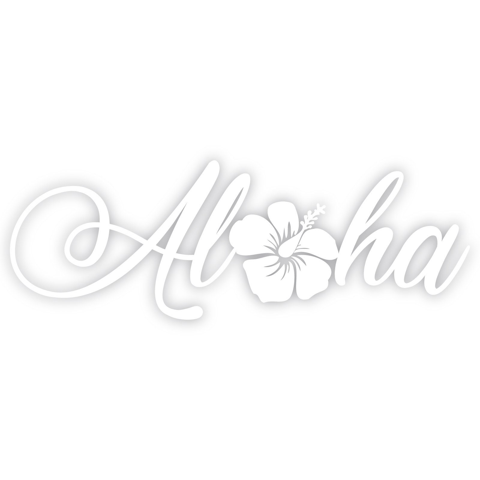 Aloha Hibiscus Vinyl Decal Sticker Car Window Bumper Laptop - Etsy