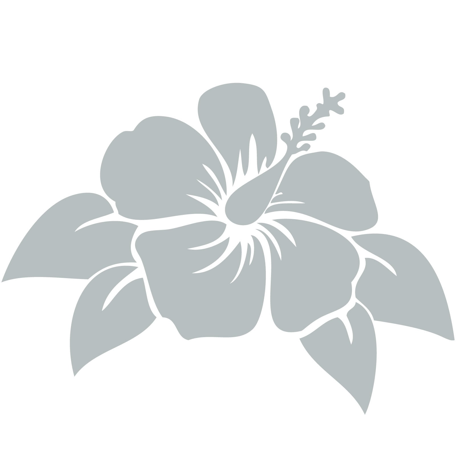 Hibiscus Flower Vinyl Decal Car Window Bumper Sticker Hawaii - Etsy