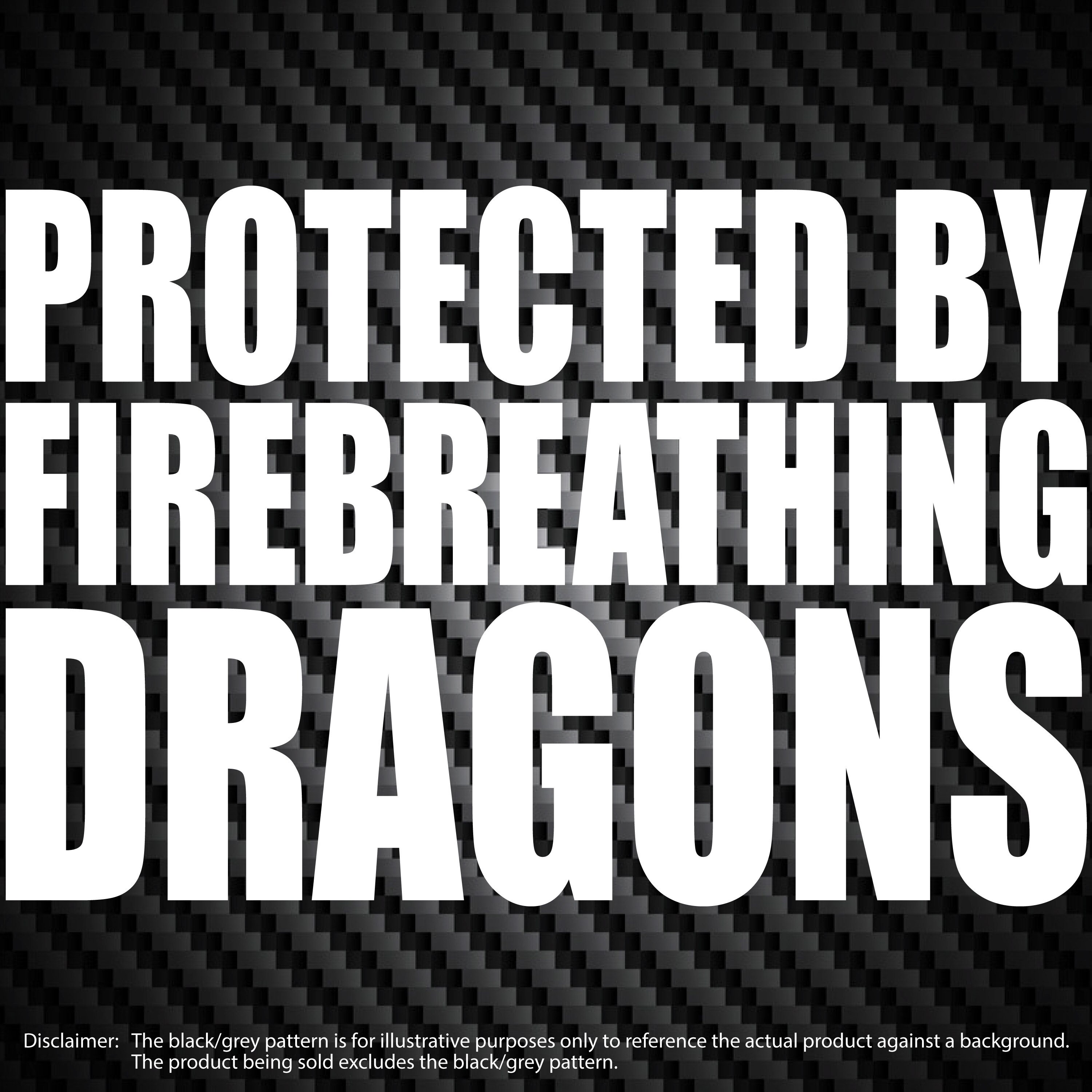 Protected by Fire Breathing Dragons Game of Thrones GOT Vinyl | Etsy