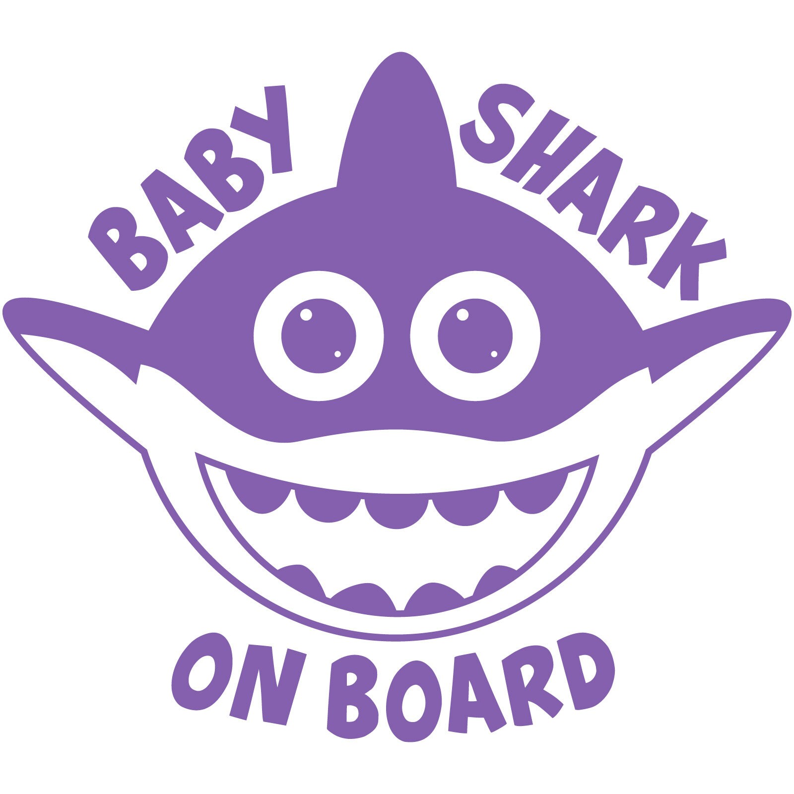 Baby Shark on Board Logo Vinyl Decal Car Window Bumper Sticker - Etsy