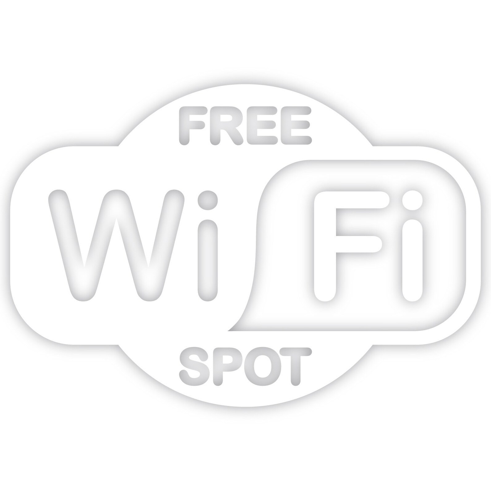 Free Wifi Spot Logo Vinyl Decal Car Window Bumper Sticker - Etsy