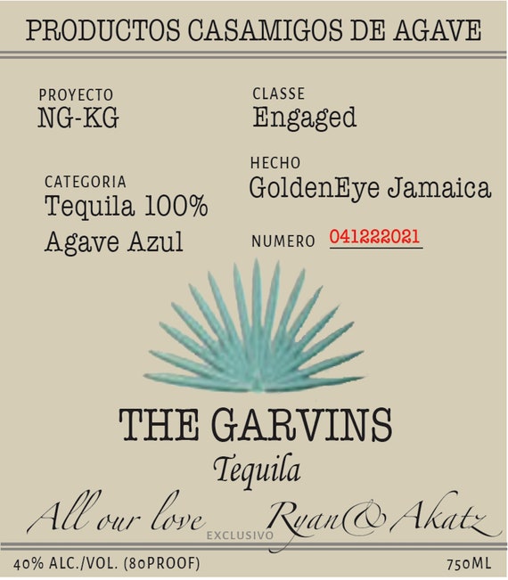 Casamigos Label Custom Casamigos Label Tequila Custom Label Etsy Ireland
