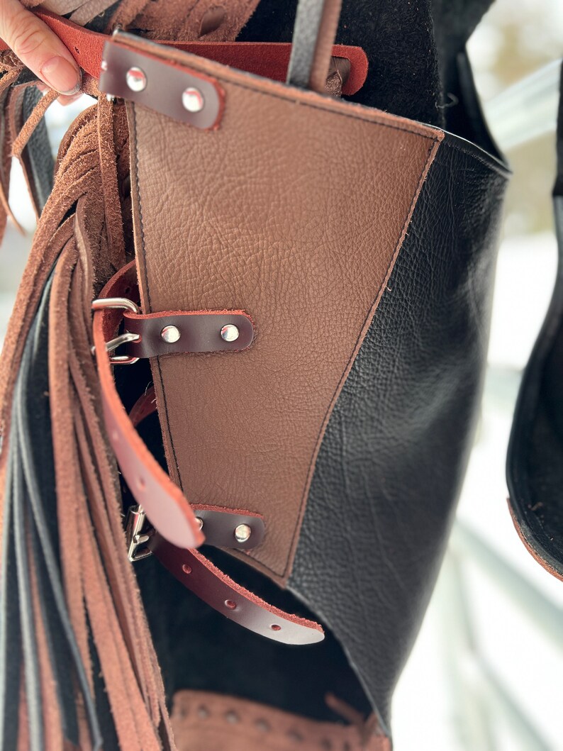 Womens Leather Western Chinks Chaps Charmitas Black Leather - Etsy