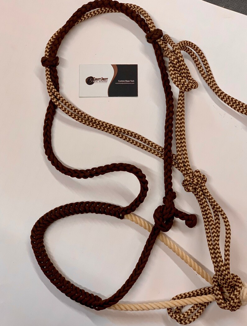 Lariat Bosal With Fiador Rope Hackamore Loping Hackamore - Etsy