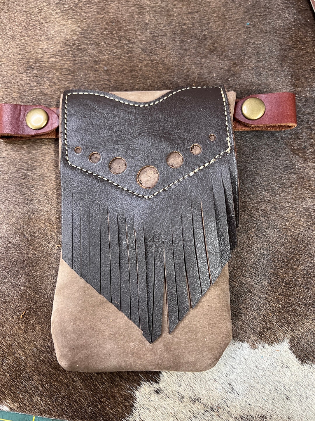 Leather Phone Satchel / Belt Loop Phone Case / Leather Phone Purse for ...