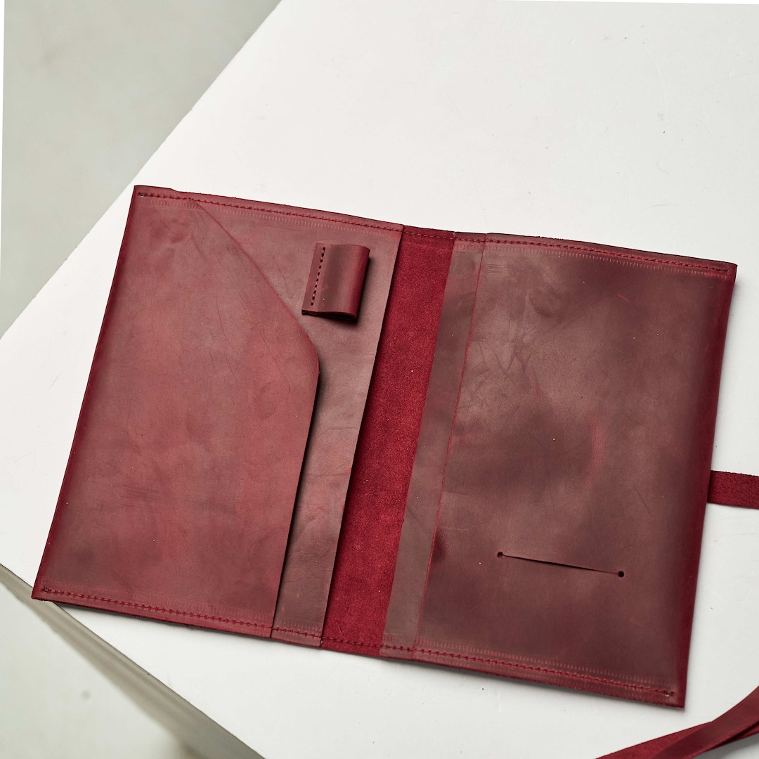 Leather Notebook Cover Personalized, Handmade Journal Cover, Leather ...