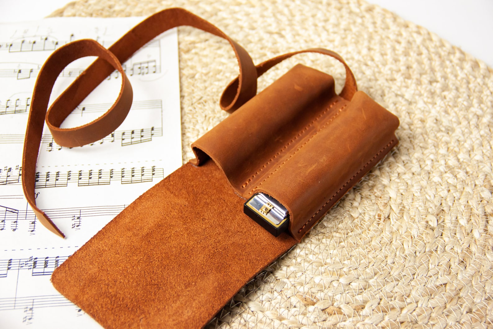 Leather harmonica caseCustom harmonica caseHarmonica | Etsy