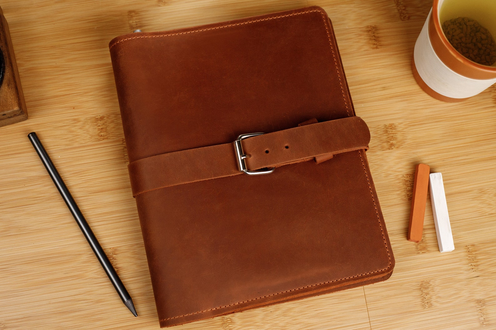 Leather Binder A4leather Binder Coverrefillable Leather - Etsy