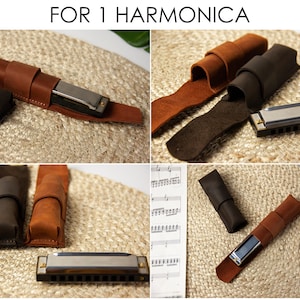 Leather Harmonica Case,custom Harmonica Case,harmonica Pouch,personalized Harmonica Case ...