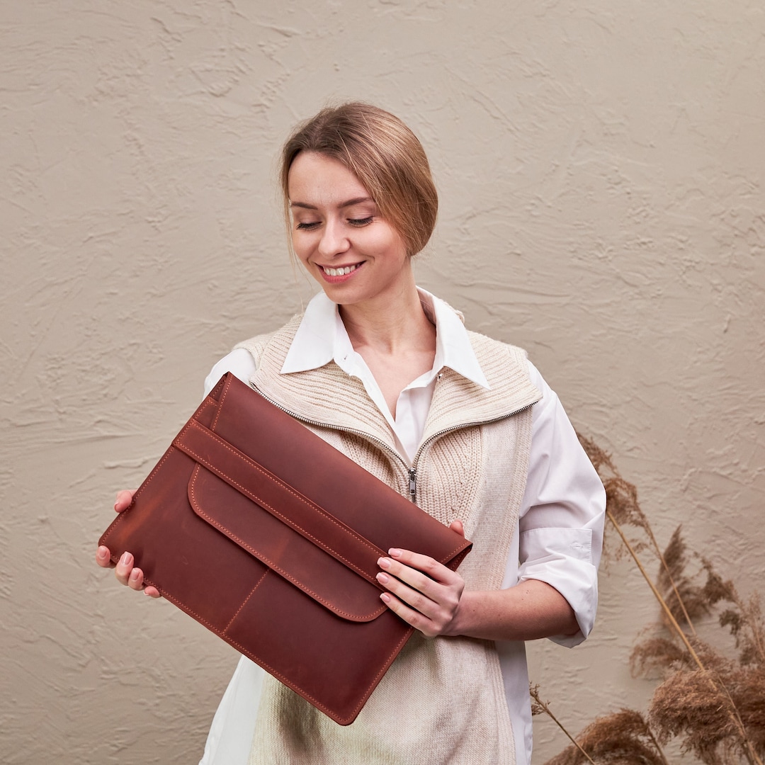 Personalized MacBook Case, Leather MacBook Pro 16 Case, 15 Inch MacBook ...