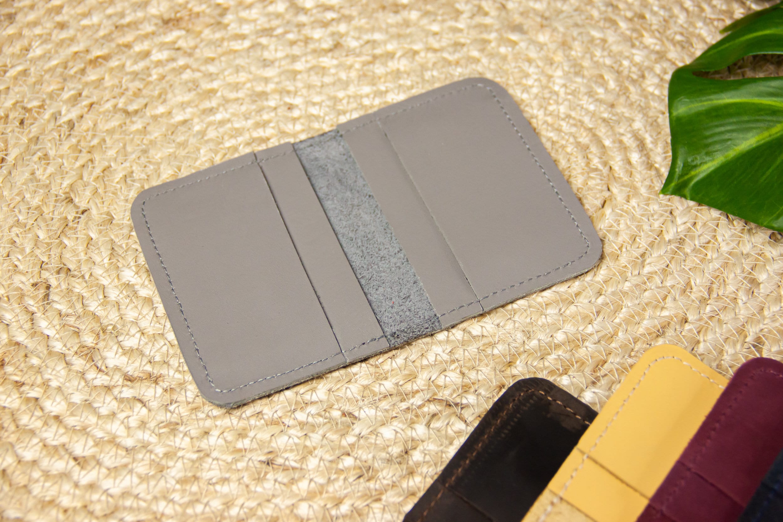 Slim card holderSmall leather walletMinimal walletLeather | Etsy