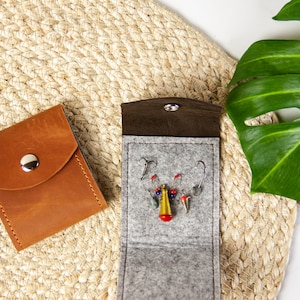 Leather Fly Fishing Wallet,fly Fishing Gifts,flies Pouch,leather Fly ...