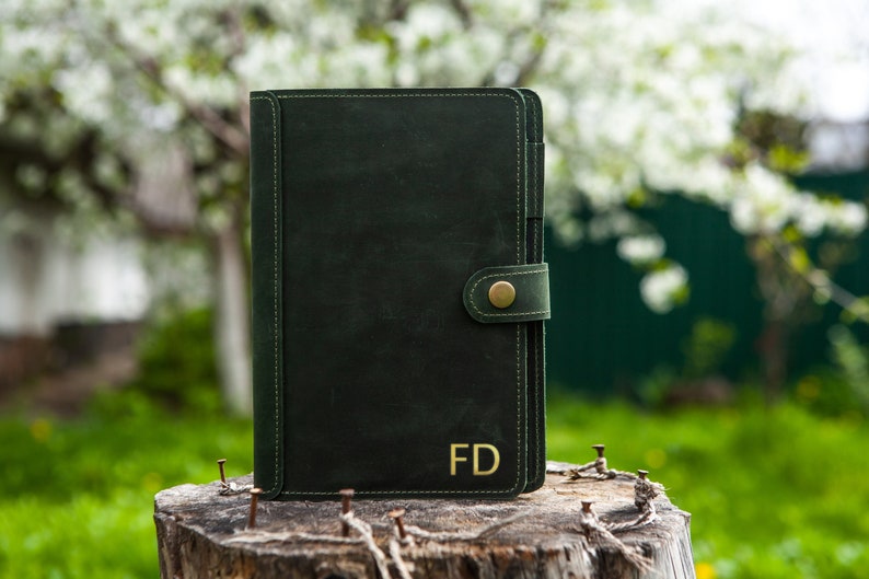 Personalized Leather Notebook Cover Personalized Leather - Etsy