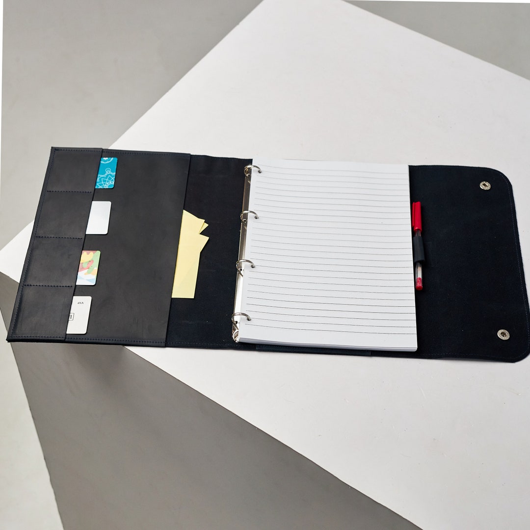 Custom Leather Binder, Personalized Binder Cover, Leather Binder ...