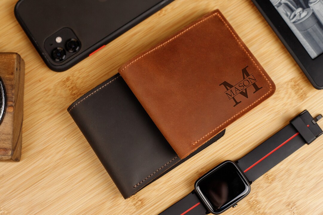 Handmade Leather Wallet for Men, Personalized Leather Wallet, Leather ...