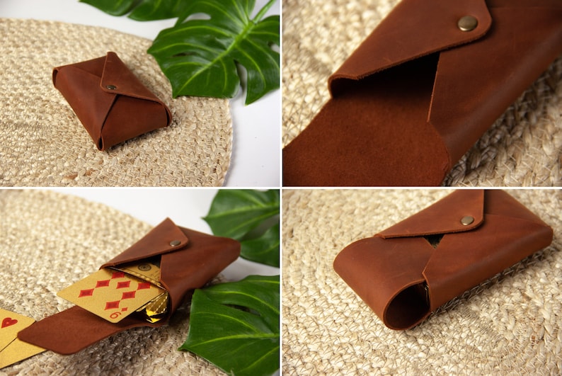 Leather Playing Card Case,personalized Playing Card Case,leather Card ...