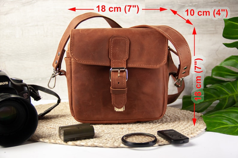 Leather Camera Bag,personalized Camera Bag,shoulder Camera Bag,nikon ...