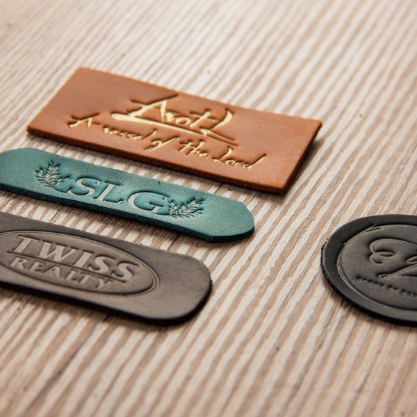 Leather Name Label - Etsy