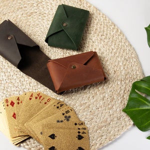 Leather Playing Card Case,personalized Playing Card Case,leather Card ...